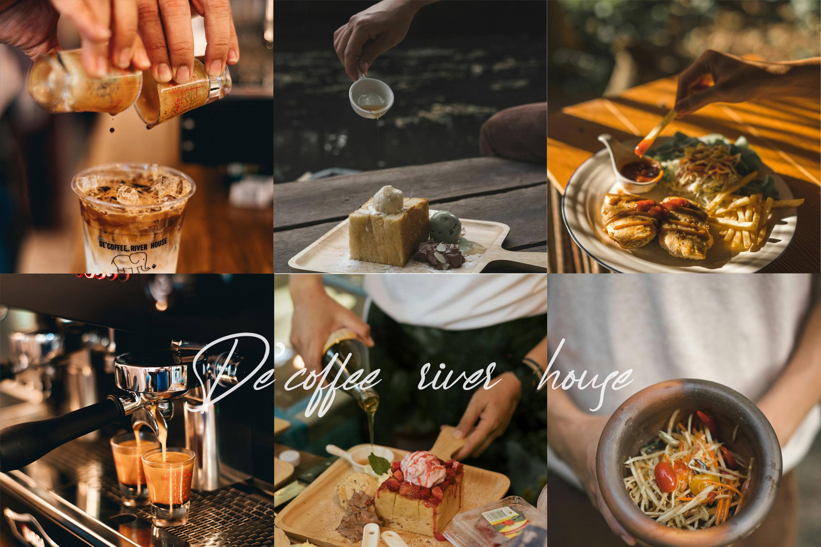 Food guide/ร้านกาแฟ De’coffee river house ด่านช้าง สุพรรณบุรี