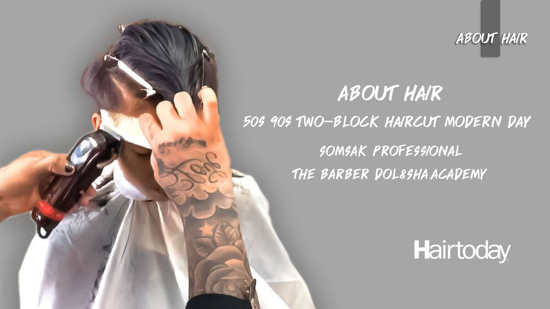 50s 90s two-block haircut Modern Day